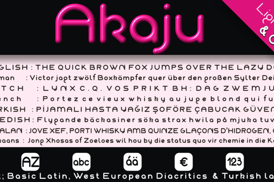 Akaju Font Family · 1001 Fonts