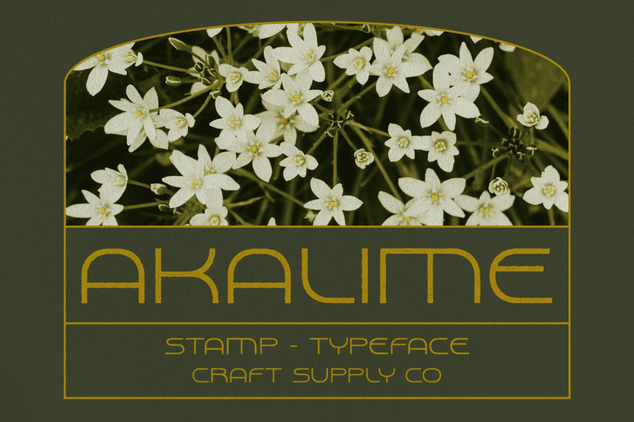 Akalime Stamp Demo Font · 1001 Fonts 1935
