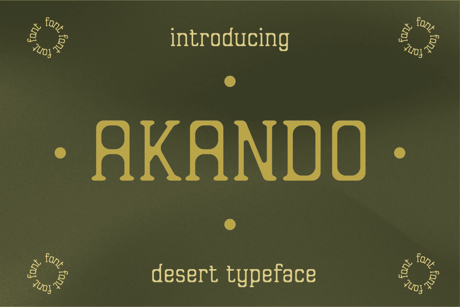 Akando Font · 1001 Fonts