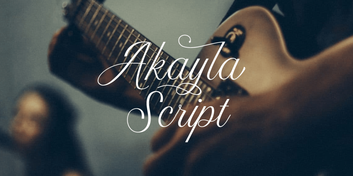 Akayla Script Font Family · 1001 Fonts