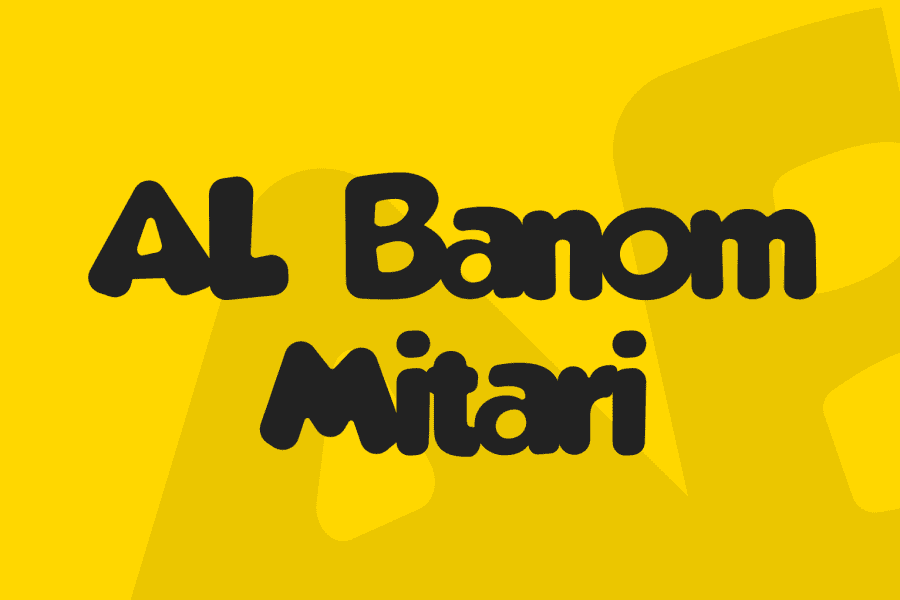 AL Banom Mitari Font · 1001 Fonts