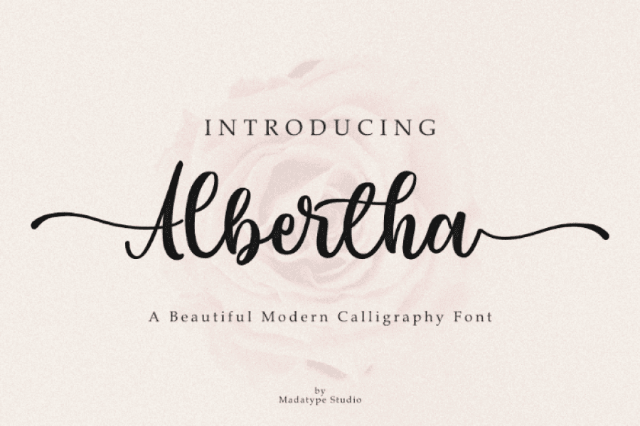 Albertha Font · 1001 Fonts