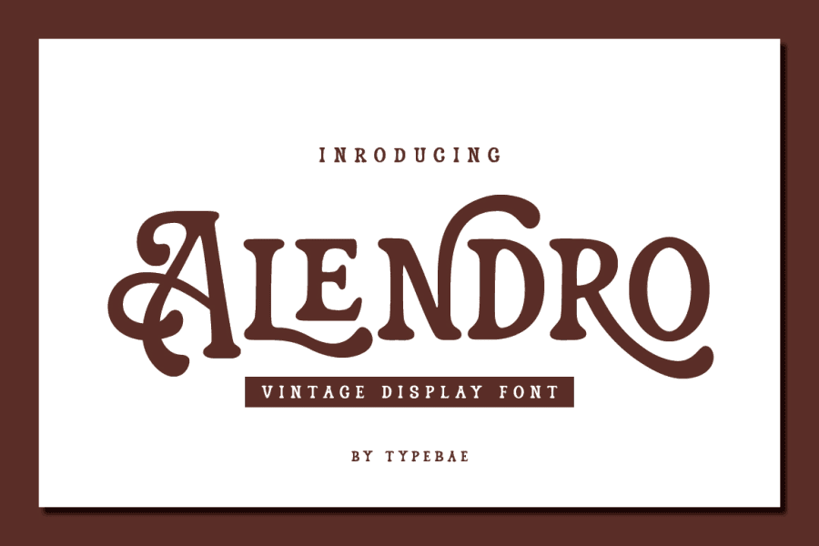 Alendro Font · 1001 Fonts