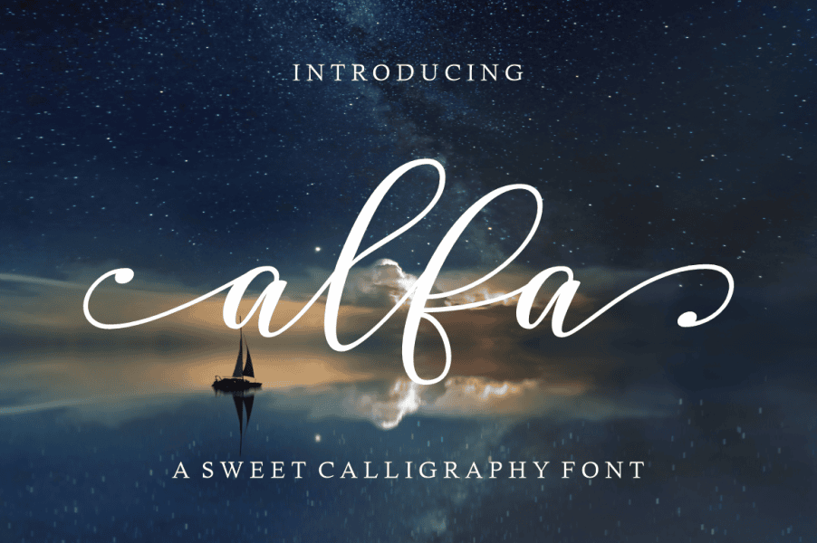 Alfa Script Font · 1001 Fonts