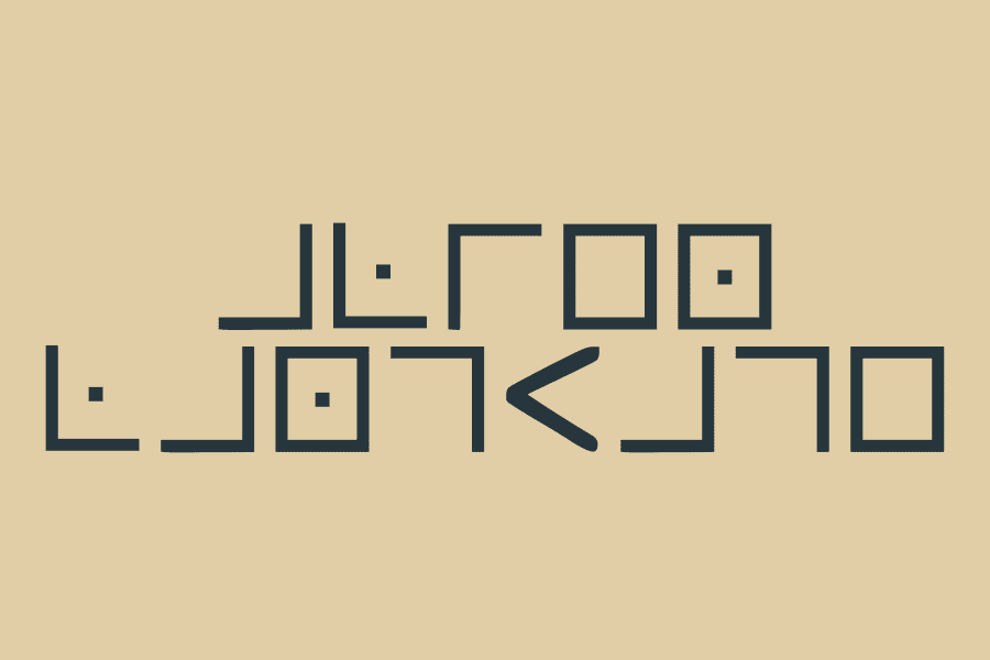 Alien Language Font · 1001 Fonts