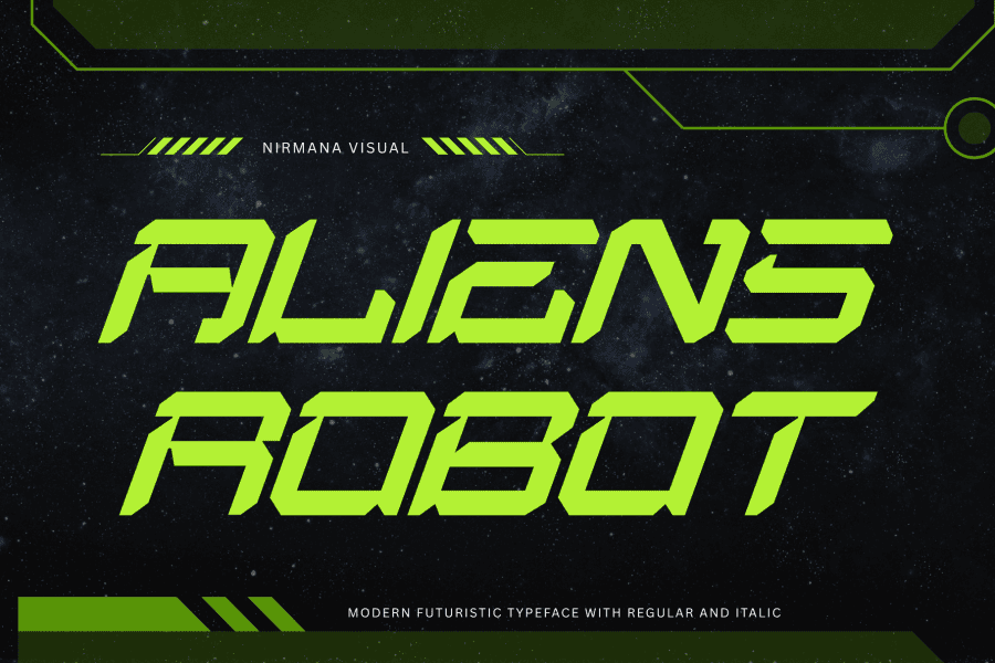 Aliens Robot Demo Font · 1001 Fonts