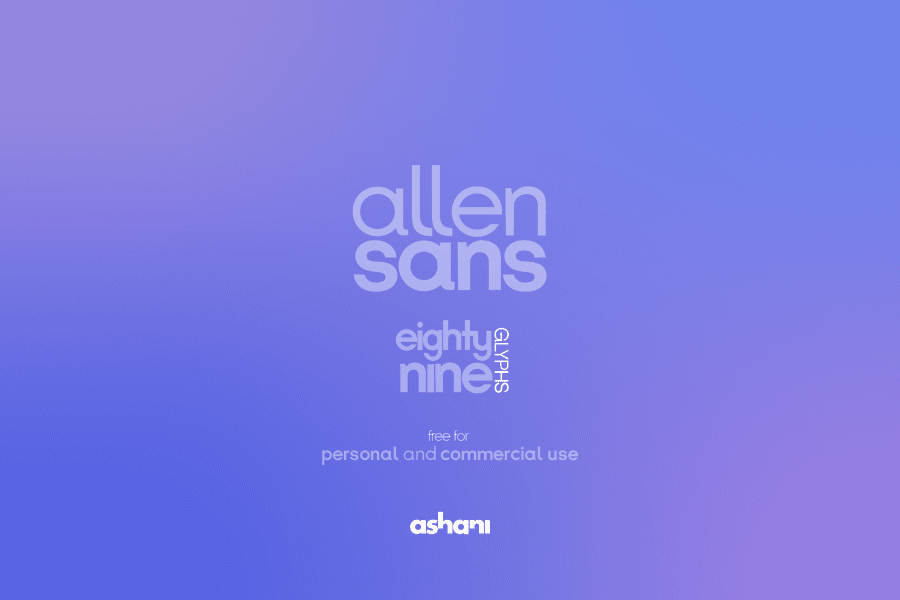 Allen Sans Font Family · 1001 Fonts