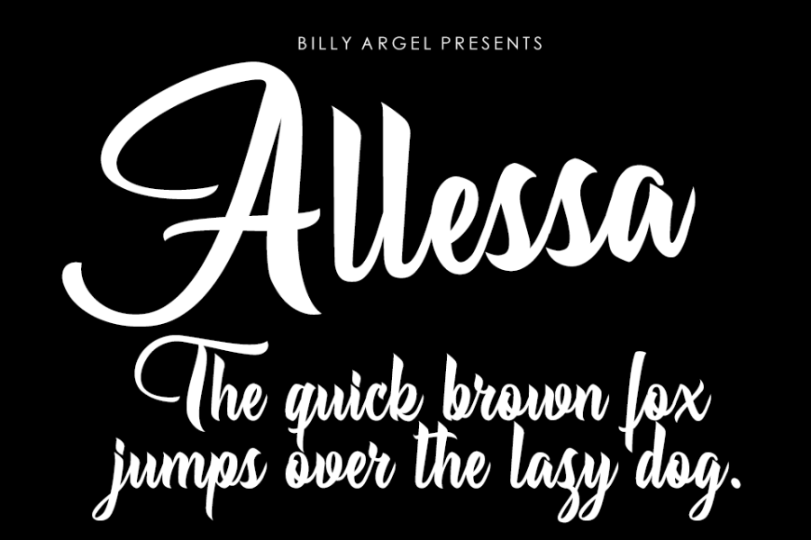 Allessa Personal Use Font · 1001 Fonts