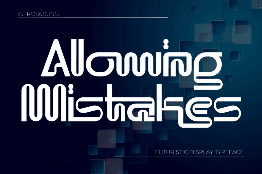 1 Free Allowing Mistakes Font · 1001 Fonts