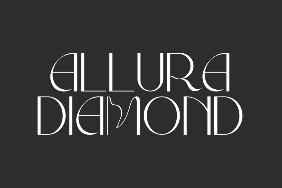 Allura Diamond Demo Font · 1001 Fonts