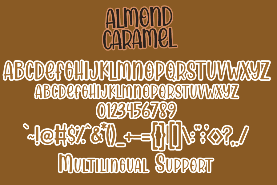 Almond Caramel Font · 1001 Fonts