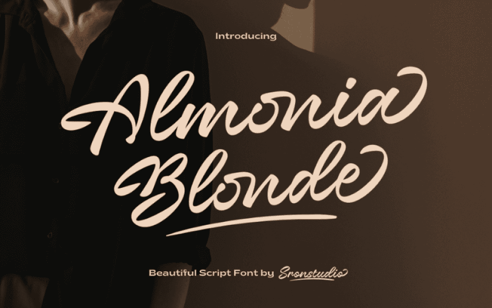 Almonia Blonde Font · 1001 Fonts