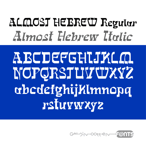 17 Free Jewish Fonts · 1001 Fonts