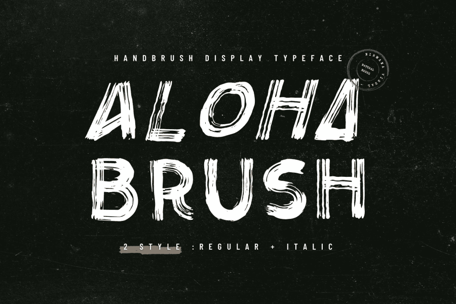 Aloha Brush - Demo Version Font Family · 1001 Fonts