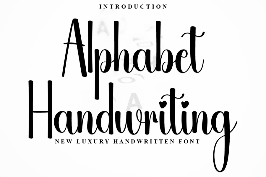 Alphabet Handwriting Font · 1001 Fonts