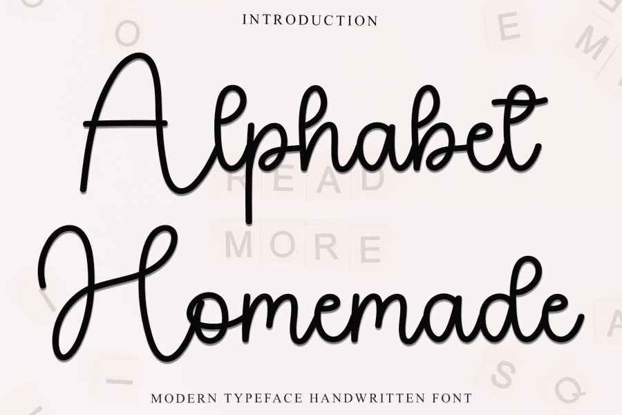 Alphabet Homemade Font · 1001 Fonts