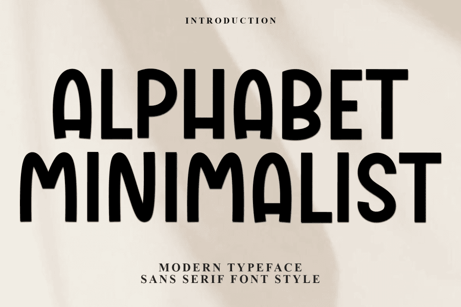 Alphabet Minimalist Font · 1001 Fonts