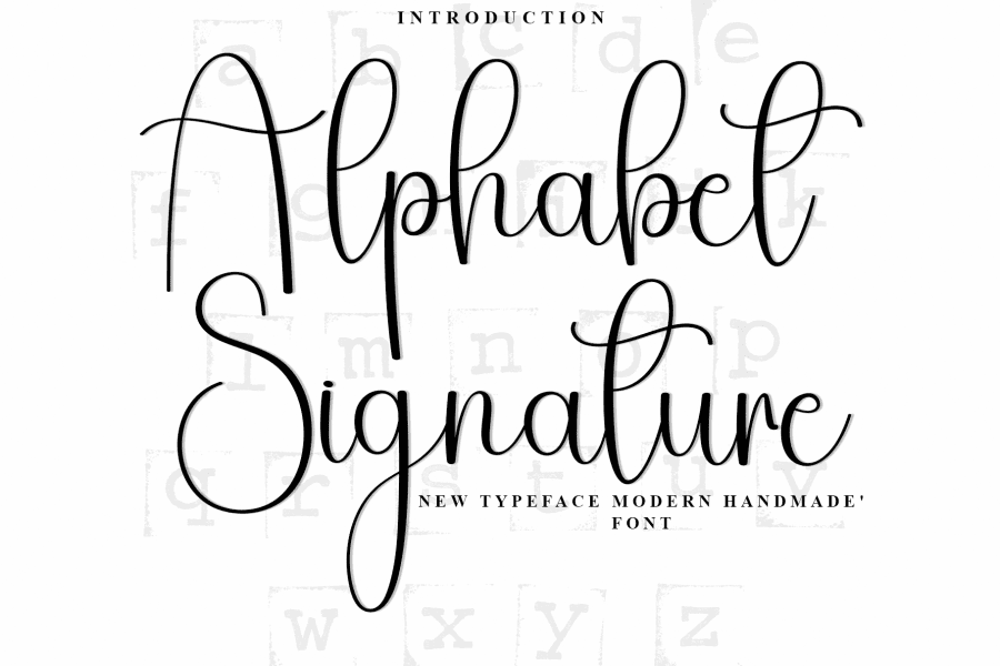 Alphabet Signature Font · 1001 Fonts