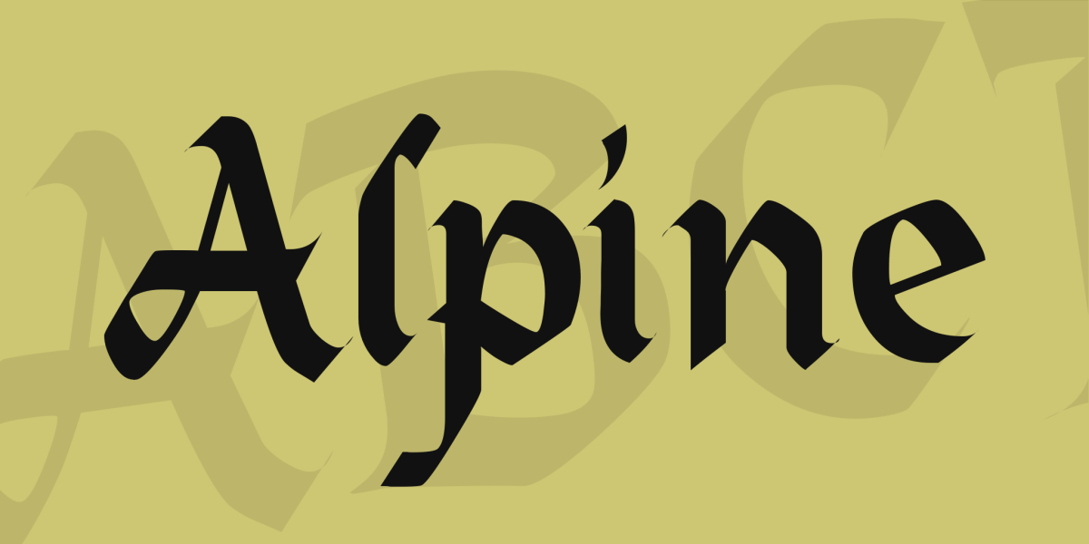 Alpine Font · 1001 Fonts