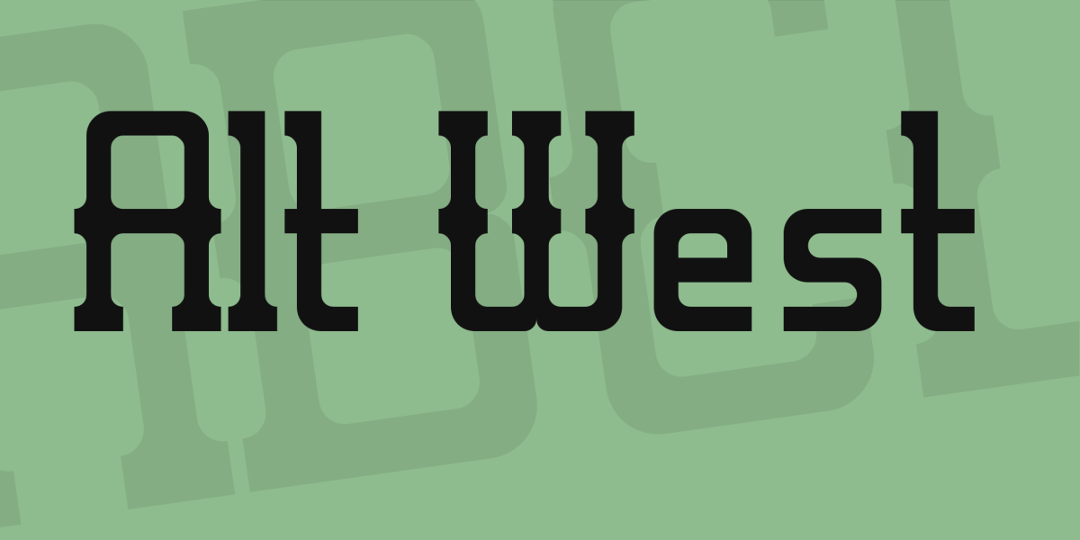 Alt West Font · 1001 Fonts