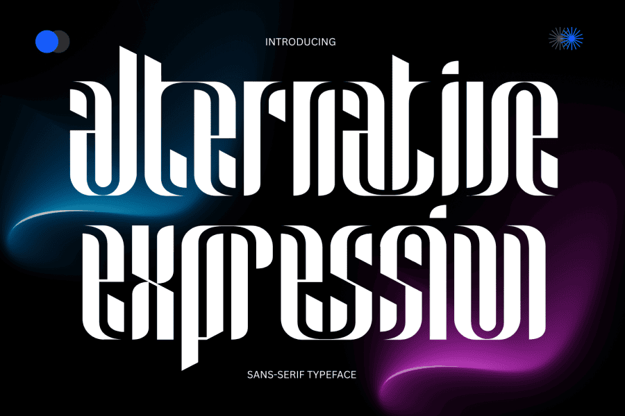 alternative expression demo Font · 1001 Fonts