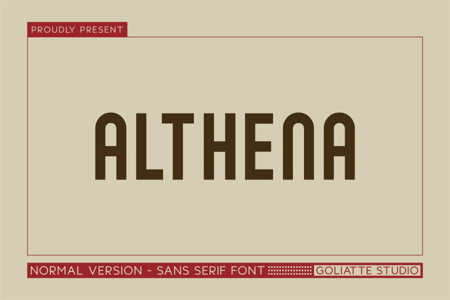 Althena Font · 1001 Fonts