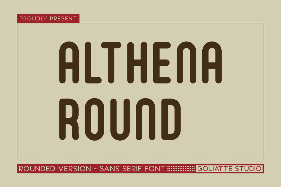 Althena Round Font · 1001 Fonts