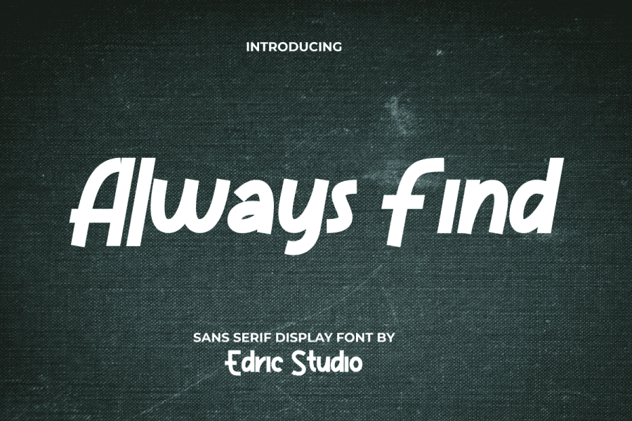 Always Find Demo Font Family · 1001 Fonts