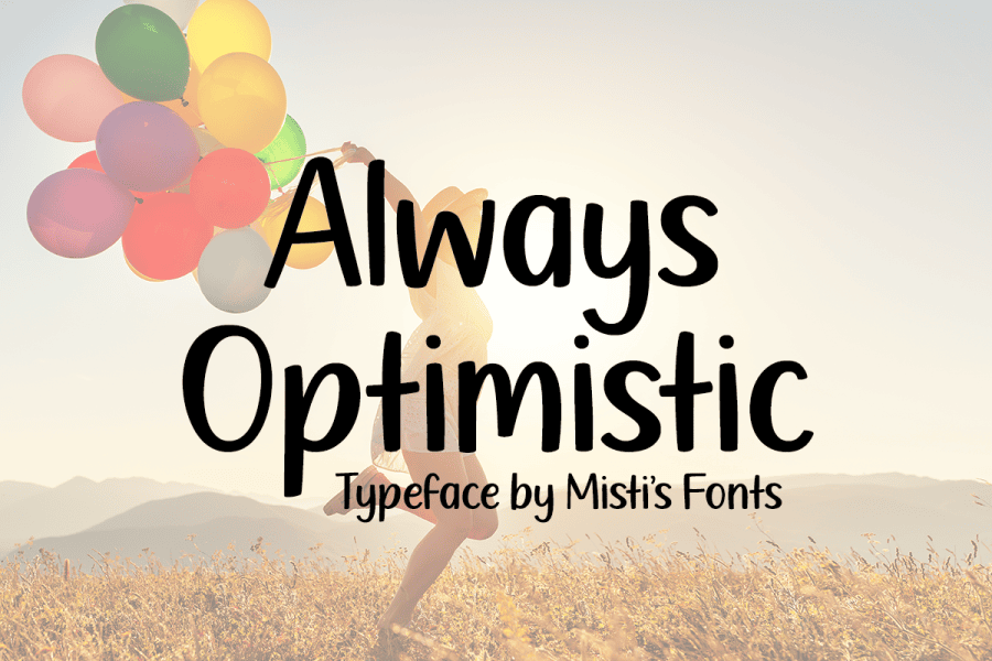 Always Optimistic Font · 1001 Fonts