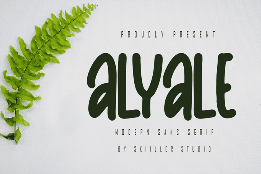 Alyale Font · 1001 Fonts