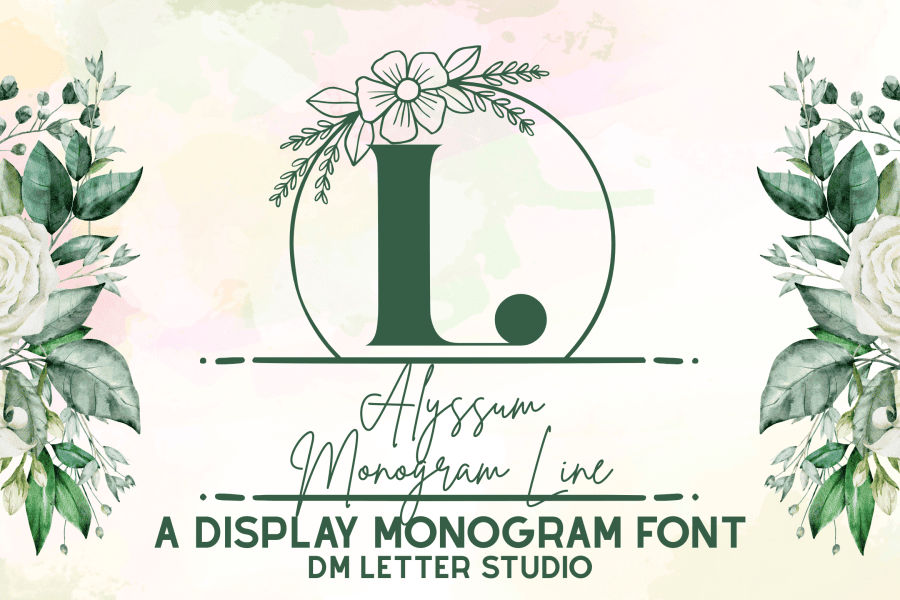 1 Free Outline Monogram Font · 1001 Fonts
