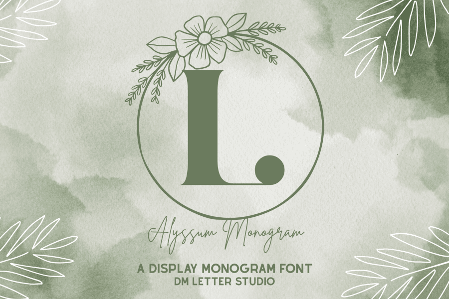 1 Free Garden Monogram Font · 1001 Fonts