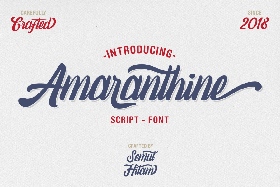 amaranthine demo Font · 1001 Fonts