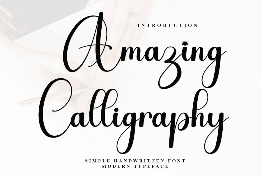 Amazing Calligraphy Font · 1001 Fonts