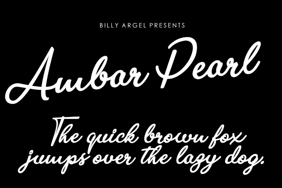 Ambar Pearl Personal Use Font · 1001 Fonts