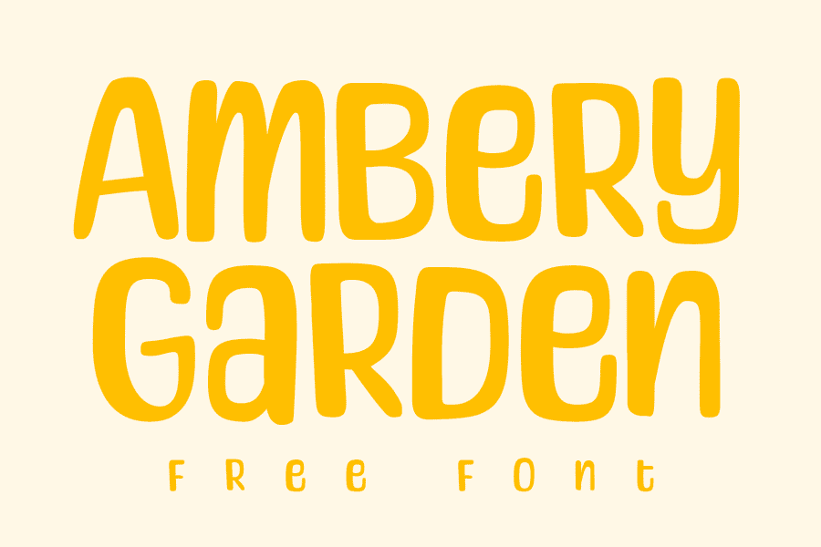 Ambery Garden Font · 1001 Fonts