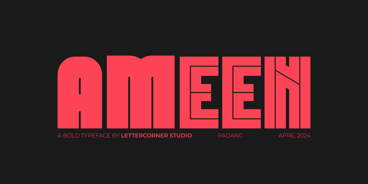 Ameen Font Family · 1001 Fonts