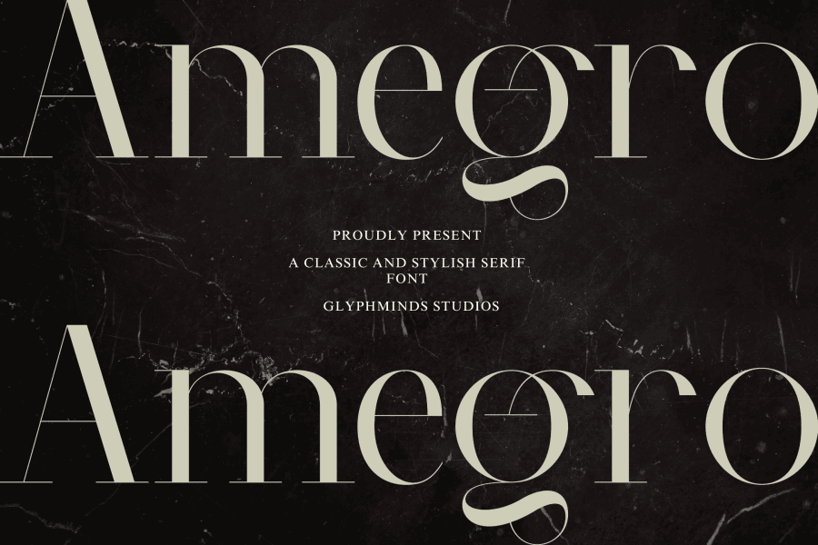 Amegro Font · 1001 Fonts