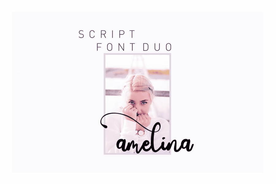 Amelina Script Font Family · 1001 Fonts