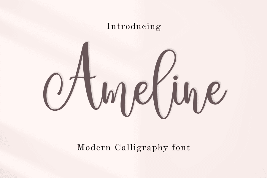 Ameline Font · 1001 Fonts