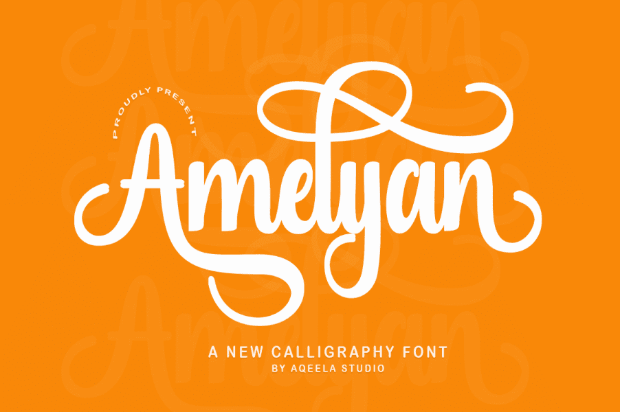 Amelyan Font · 1001 Fonts