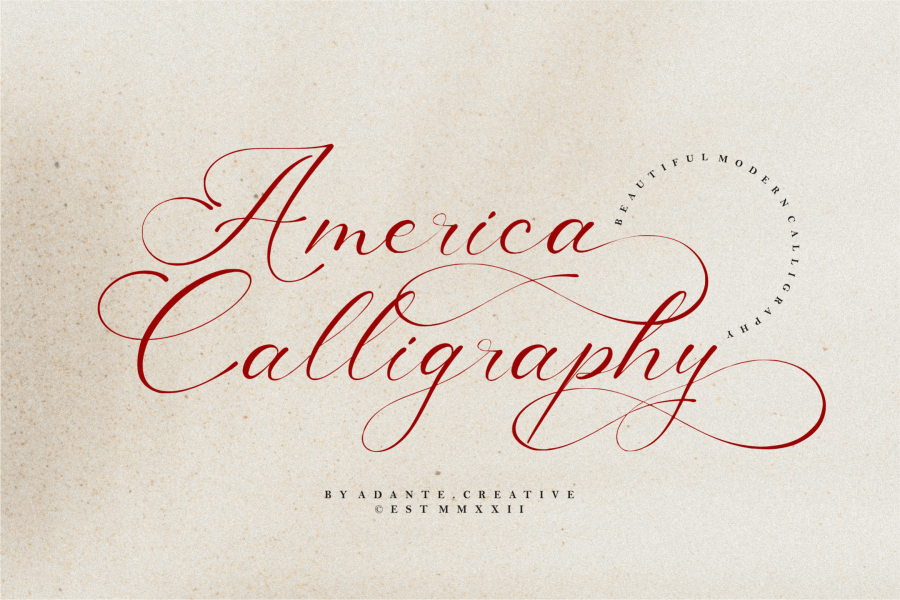 America Calligraphy Font · 1001 Fonts