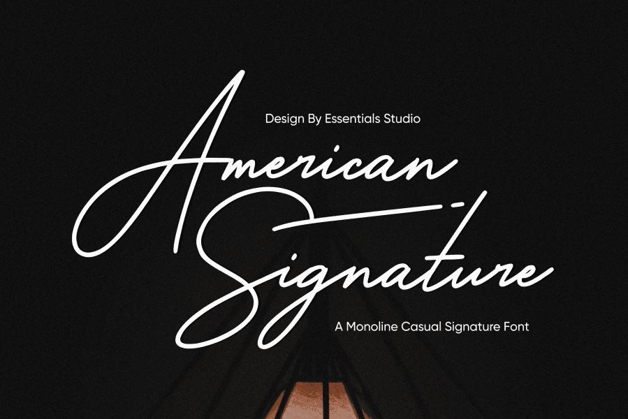 American Signature Font · 1001 Fonts