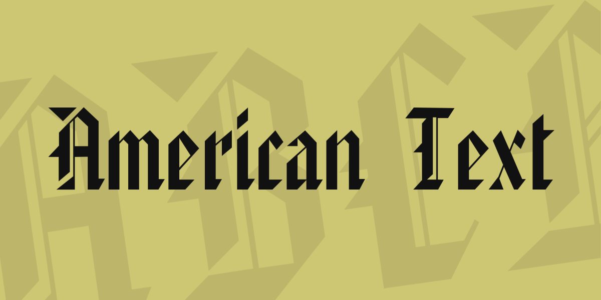 American Text Font · 1001 Fonts