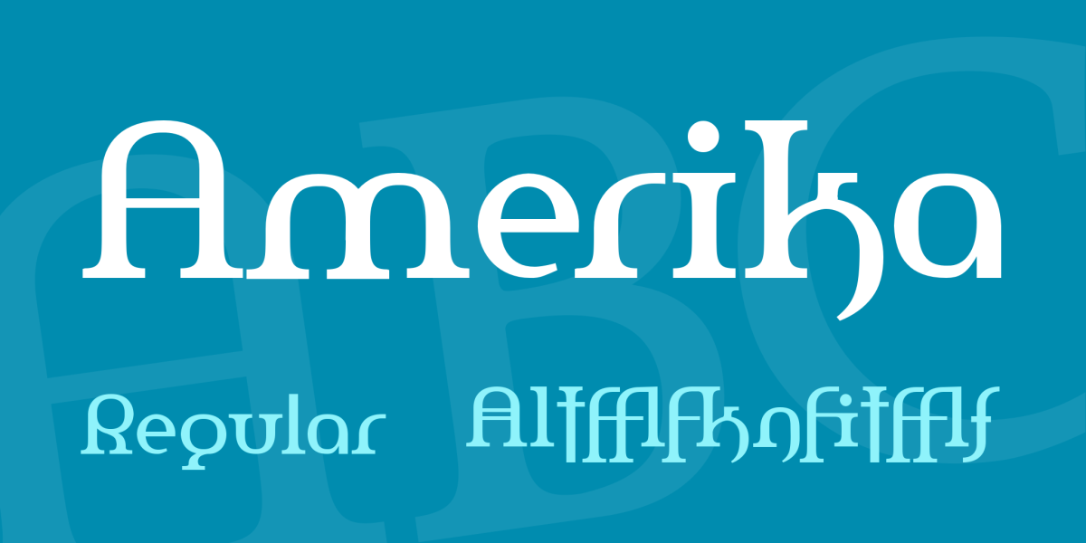Amerika Font Family · 1001 Fonts
