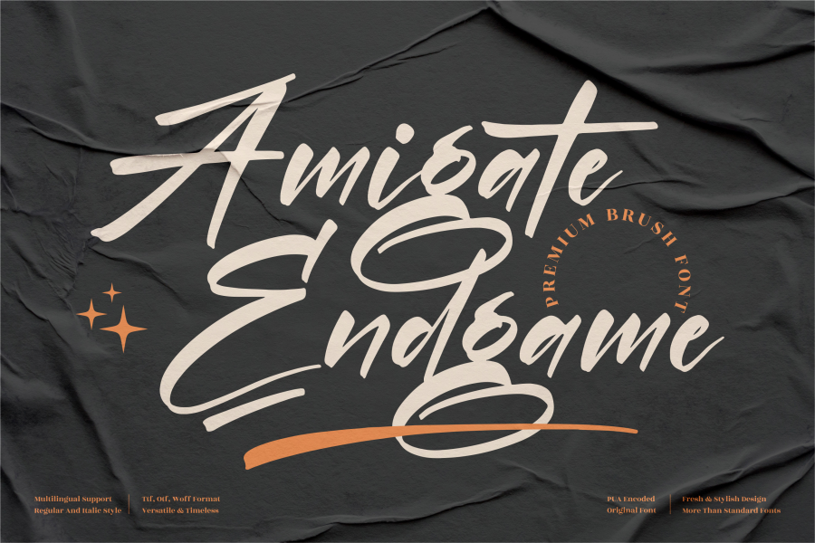 Amigate Endgame Font Family · 1001 Fonts