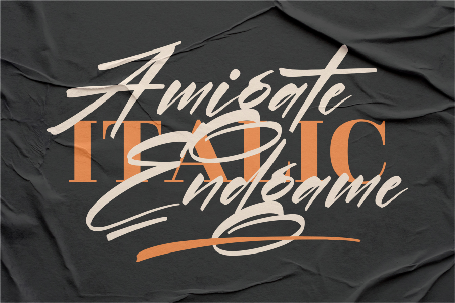 Amigate Endgame Font Family · 1001 Fonts