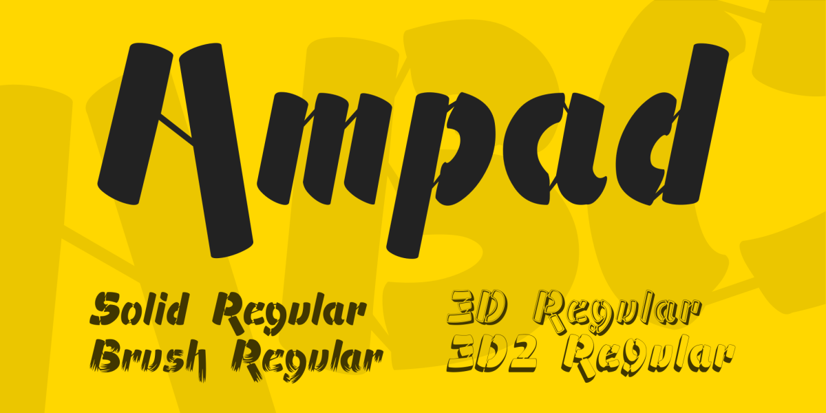 Ampad Font Family · 1001 Fonts
