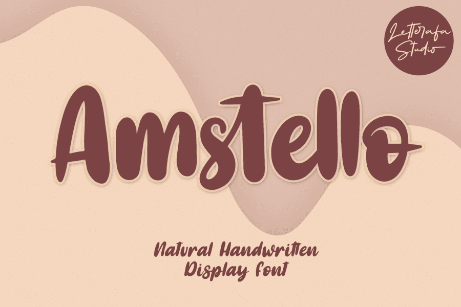 Amstello - Personal Use Font · 1001 Fonts