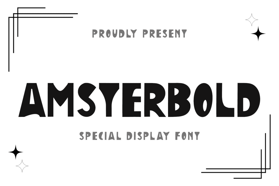 Amsterbold Font · 1001 Fonts